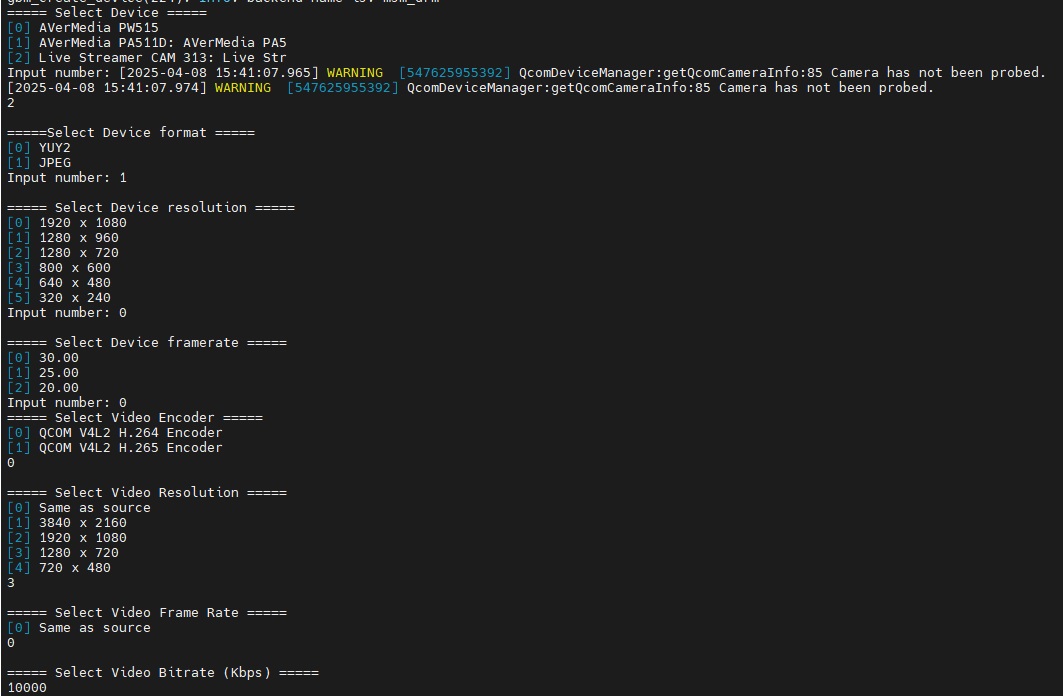 Run Record Demo - AVerMedia Visionary Terminal SDK Documentation